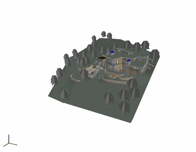 Remove occluded geometries – advanced processing | Pixyz SDK