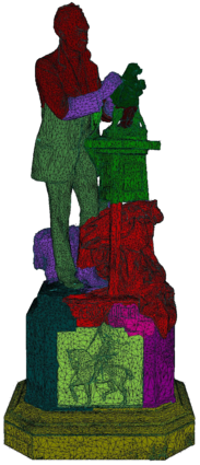 SegmentMesh: partition a surface into clusters